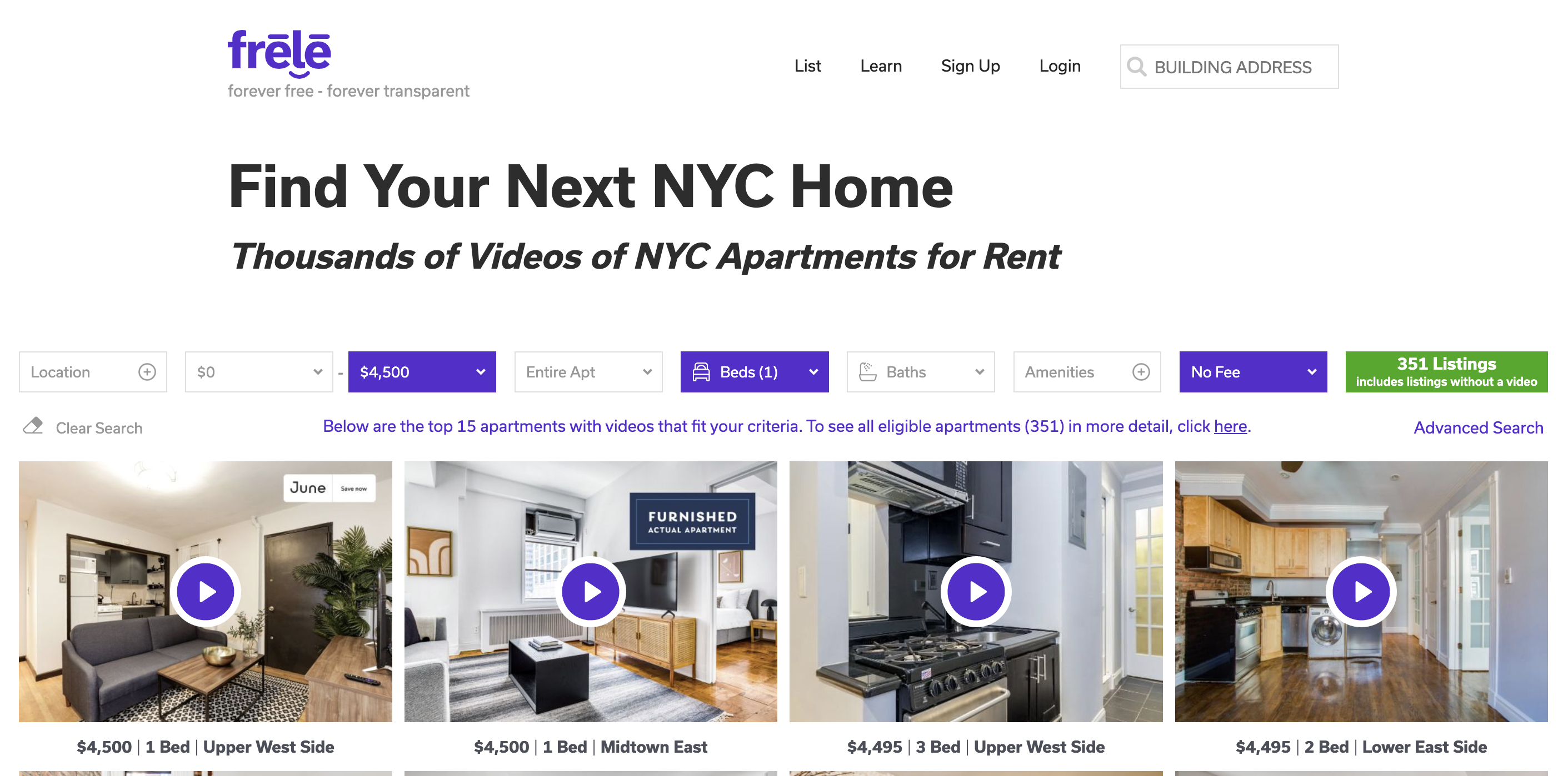 Want a no-fee rental apartment in NYC? Here are the best websites
